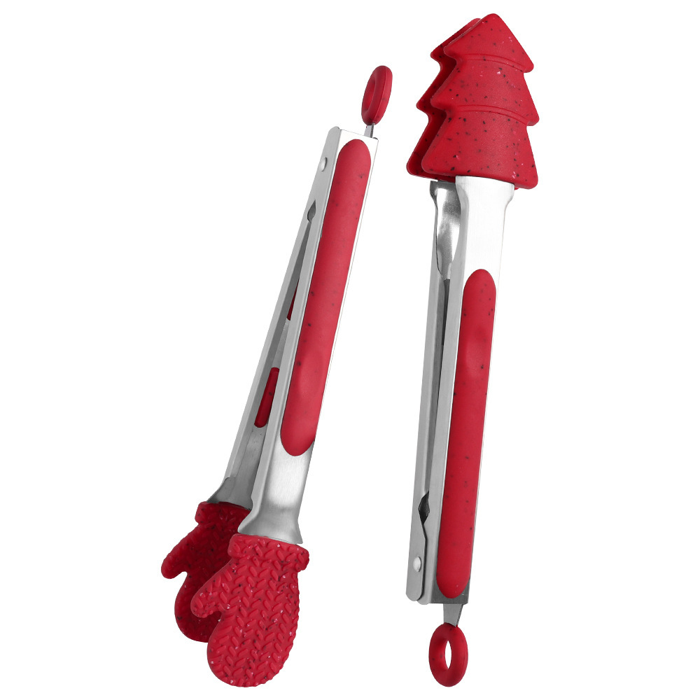 Silicone Christmas Kitchen Tong - stirringlouisiana.com